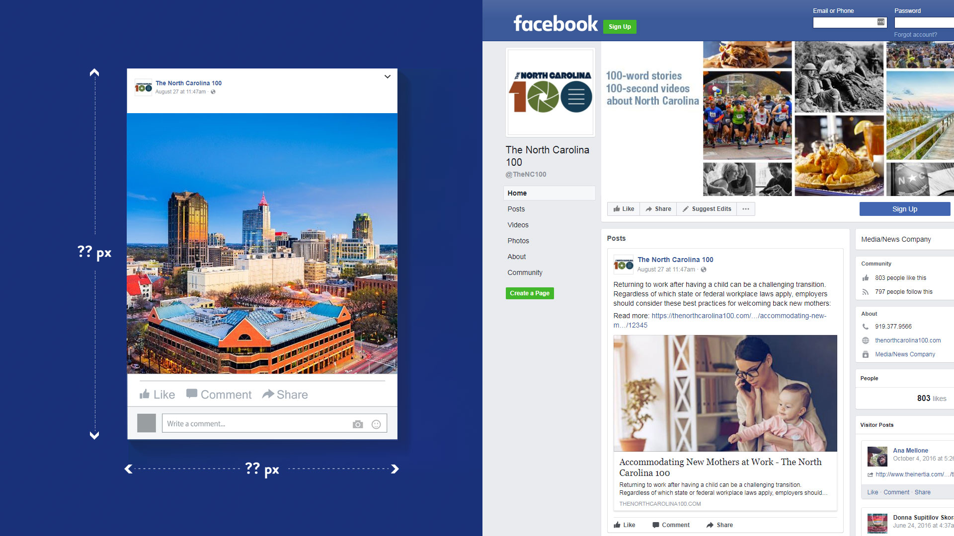 Facebook image size guide, tools and tips - S&A Communications